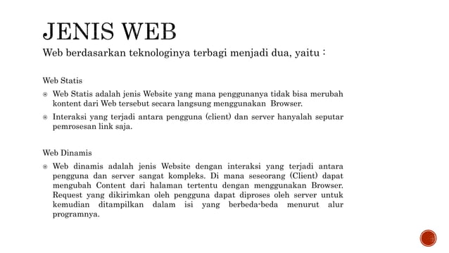 Pemrograman Web 1 - Pengenalan Web Dasar | PPTX