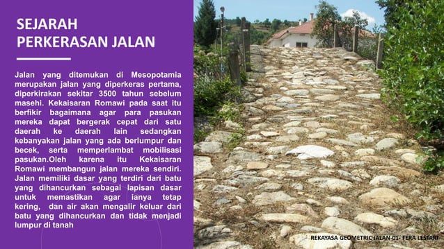 Pertemuan 1 sejarah perkembangan jalan | PDF