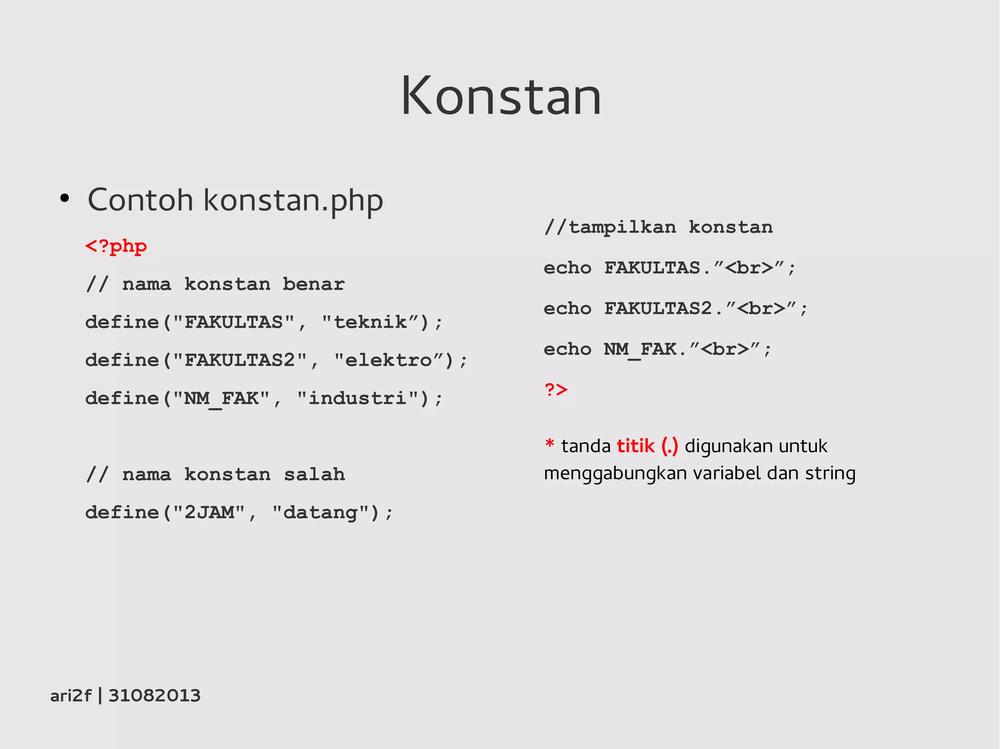 Pertemuan1 - PHP Dasar | PDF