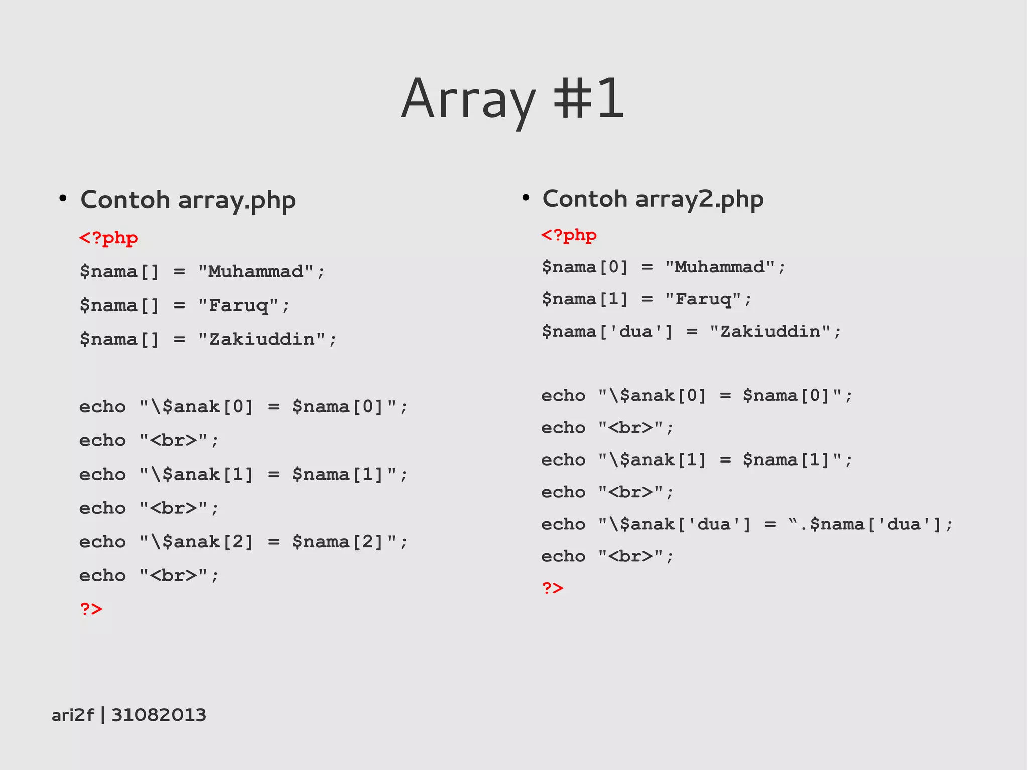 Pertemuan1 - PHP Dasar | PDF