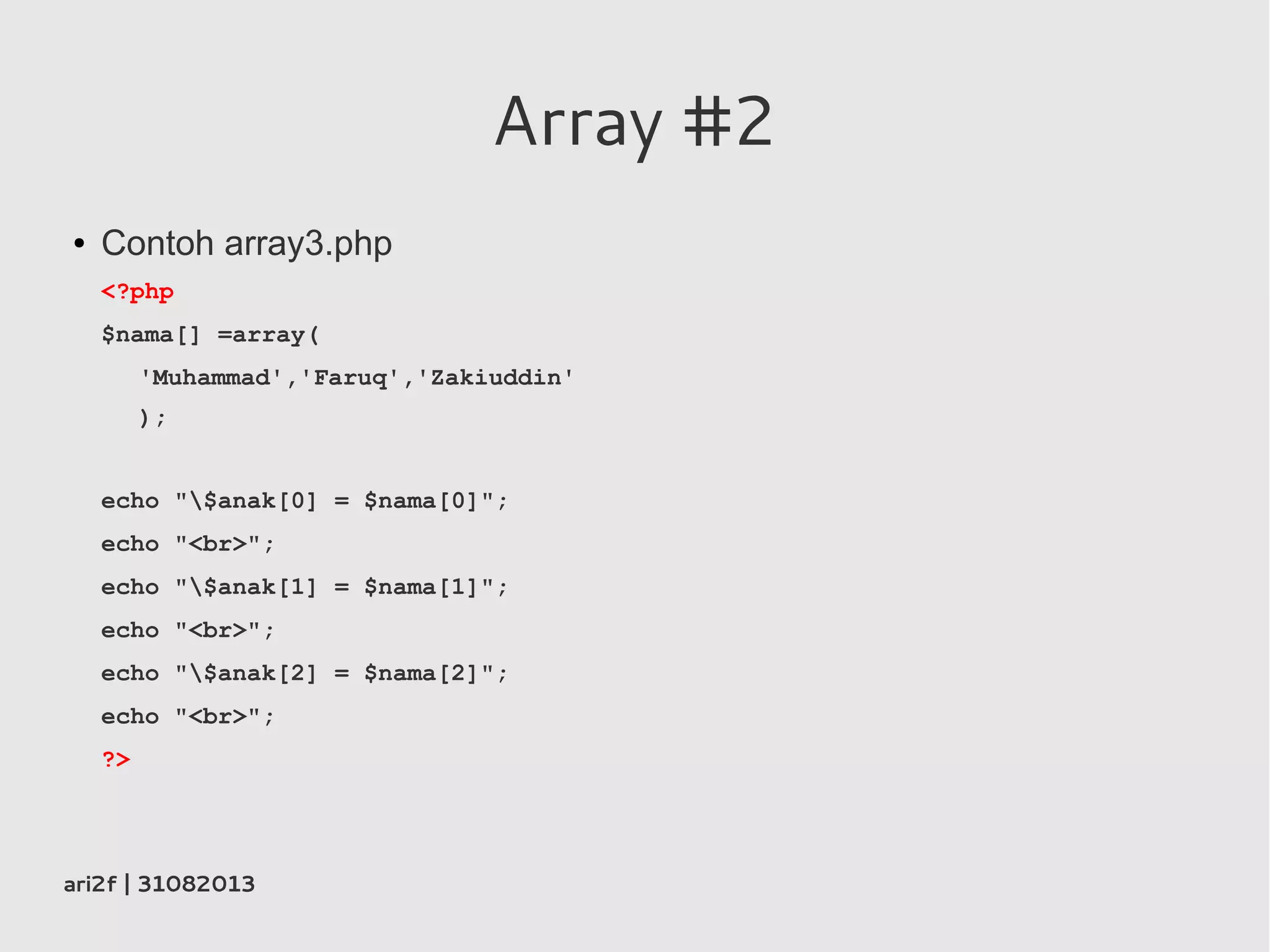 Pertemuan1 - PHP Dasar | PDF