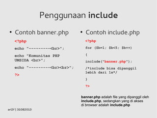 Pertemuan1 - PHP Dasar | PDF