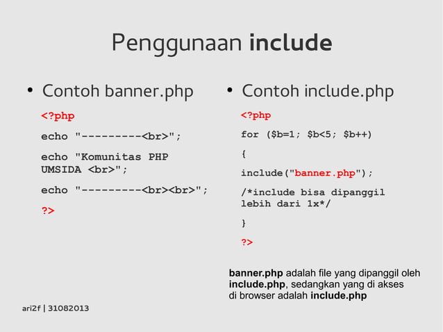 Pertemuan1 - PHP Dasar | PDF