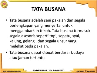 Pertemuan 10 - Tata Buasana: fungsi, jenis, contoh | PPTX