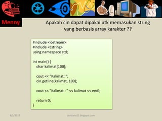 Algoritma&Pemrograman C++ Pertemuan 10 | PPTX