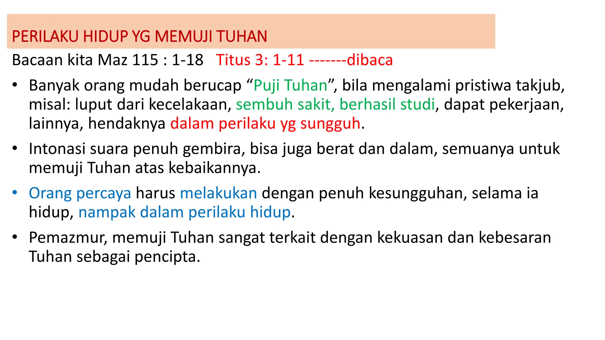 Pertemuan 10-Perilaku hidup yg memuji Tuhan.pptx
