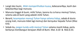Pertemuan 10-Perilaku hidup yg memuji Tuhan.pptx