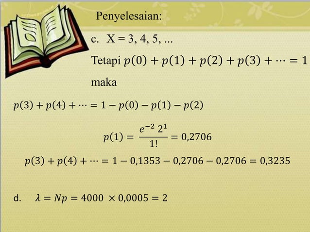 Distribusi Binomial, Poisson dan Normal ppt | PPTX