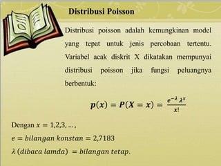 Distribusi Binomial, Poisson dan Normal ppt | PPTX