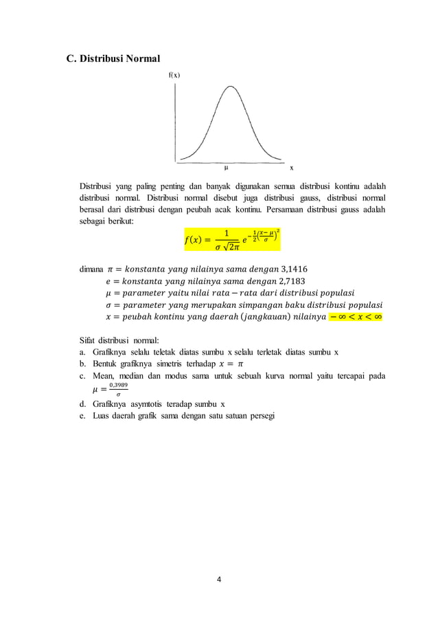Pertemuan 10 (distribusi binomial, poisson, distribusi normal) edit | PDF