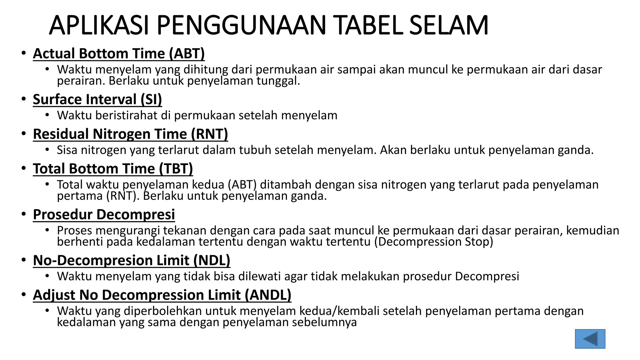 Pertemuan 10 perencanaan selam | PPTX