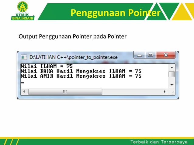 Pertemuan 10 Pointer dan Macro | PPT