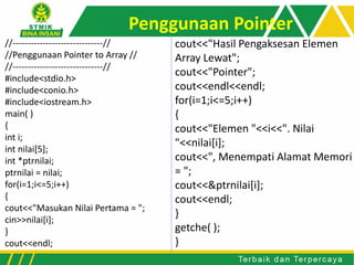 Pertemuan 10 Pointer dan Macro | PDF