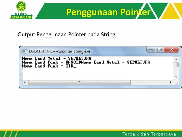 Pertemuan 10 Pointer dan Macro | PPT