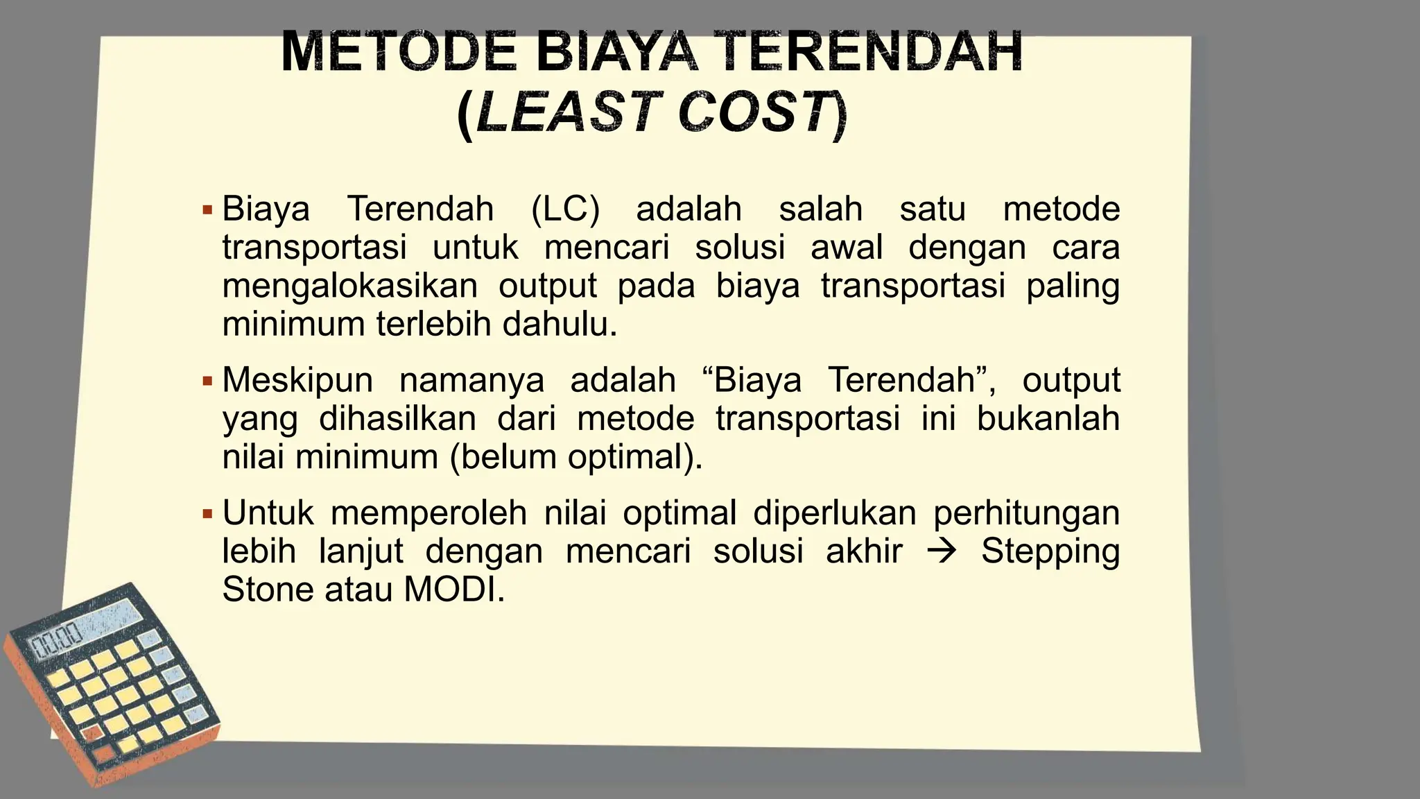 Pertemuan 10 Metode Transportasi LC & VAM.pptx