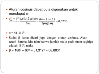 Pertemuan 10 trigonometri dasar | PPTX