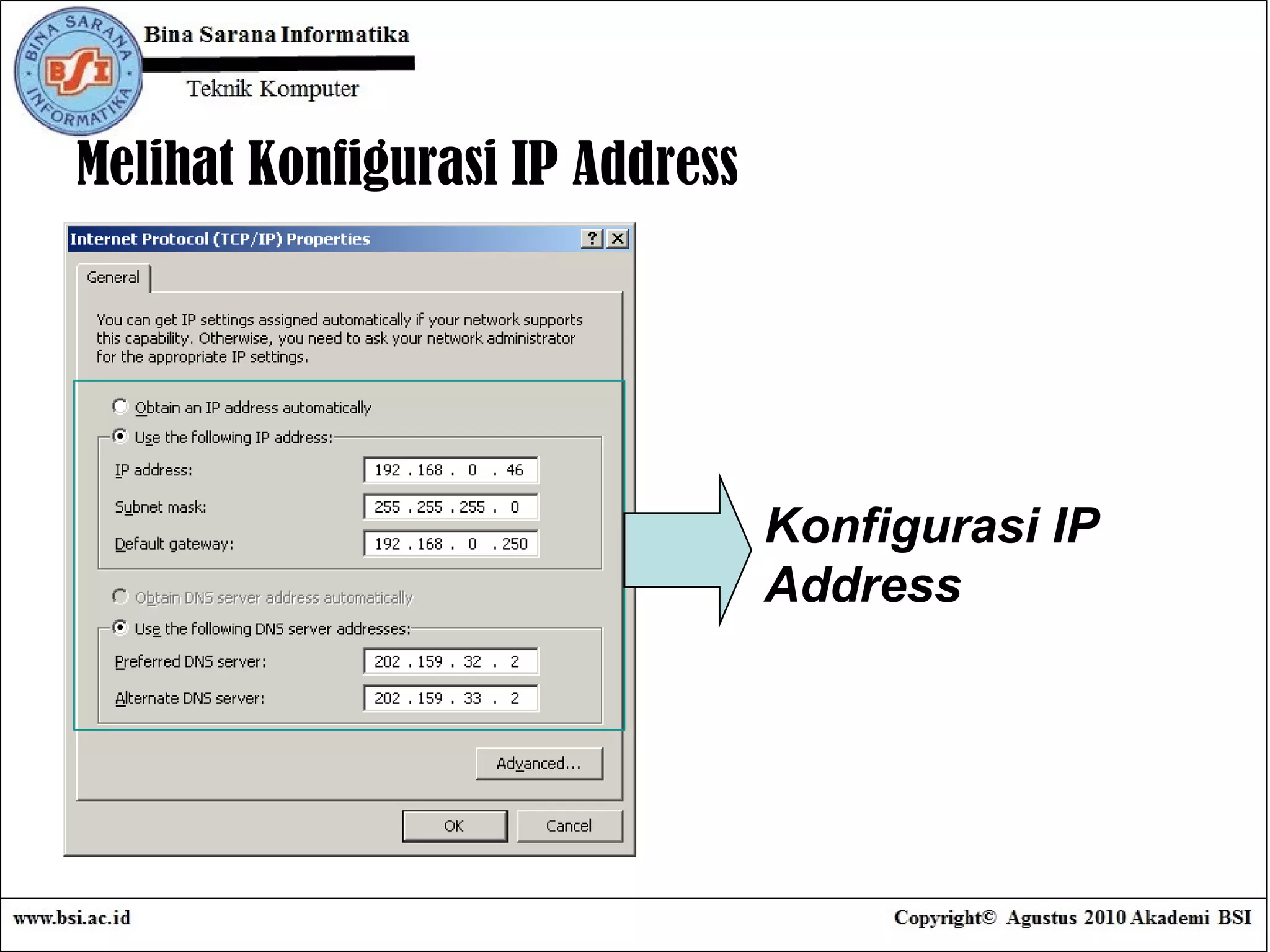 Pertemuan 11 ip address | PPT