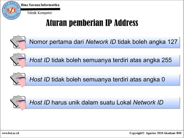 Pertemuan 11 ip address | PPT