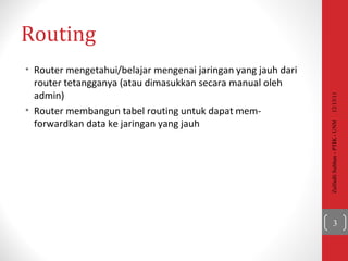 Pertemuan 11 ip routing | PPT