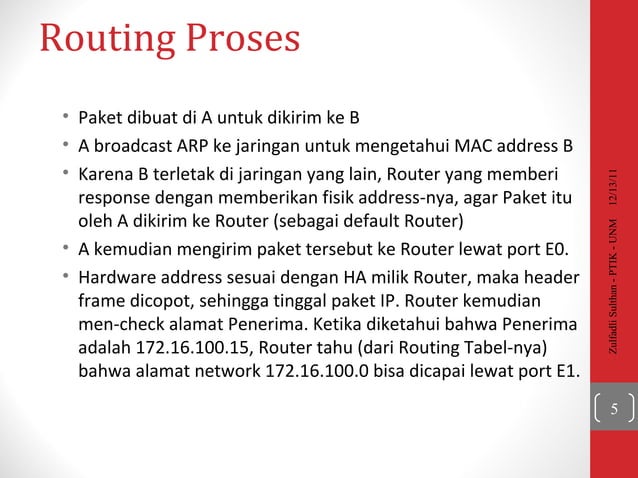 Pertemuan 11 ip routing | PPT