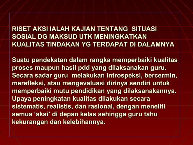 Pertemuan 11 action research | PPT