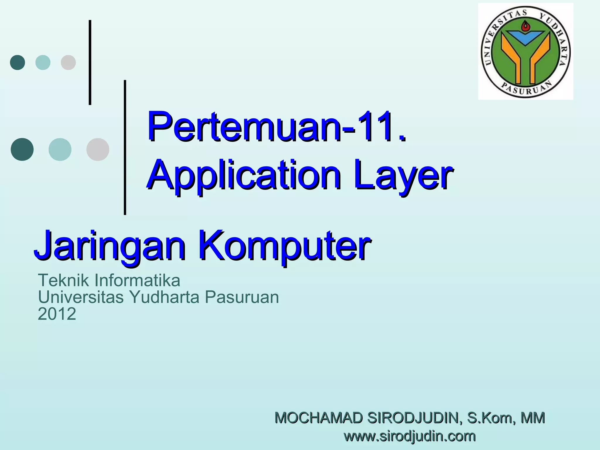 application layer | PPT
