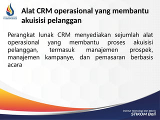 Pertemuan 11 Customer relationship mangement | PPTX