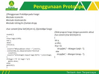 Pertemuan 11 Fungsi (Function) | PPT