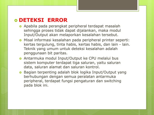 Pertemuan 11 input output | PPTX