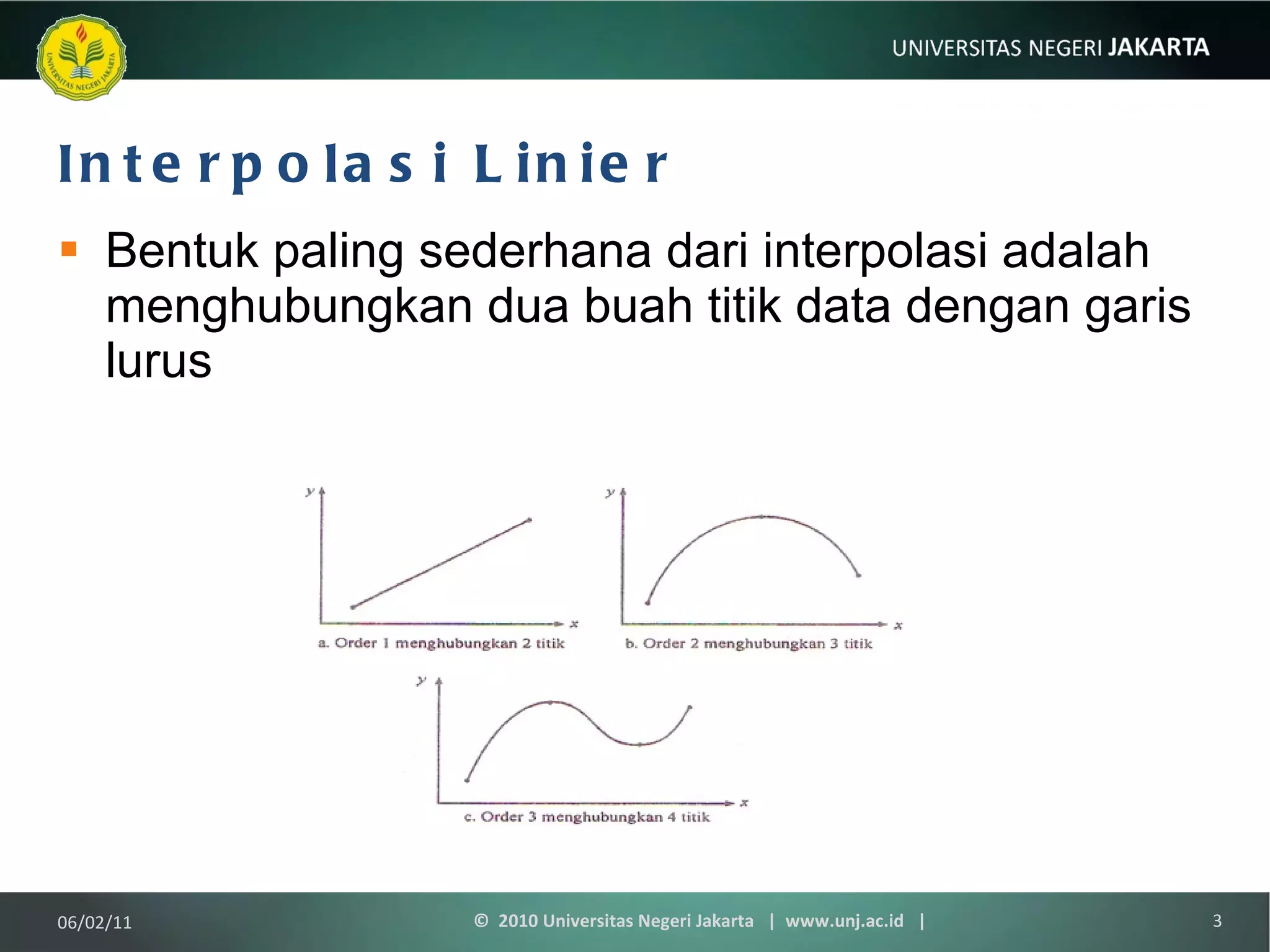 Komputasi fisika (11) interpolasi polinomial | PPT