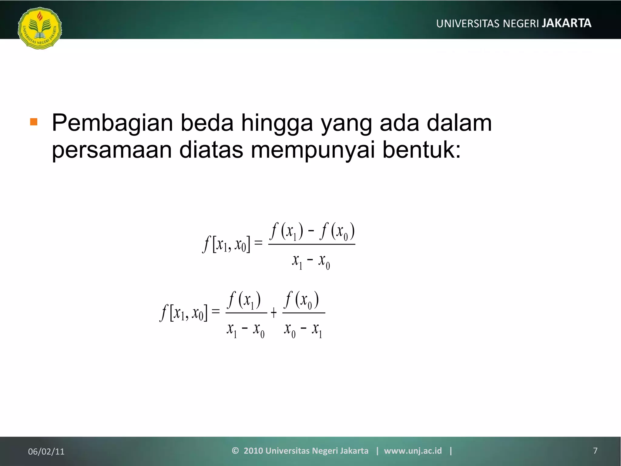 Komputasi fisika (11) interpolasi polinomial | PPT