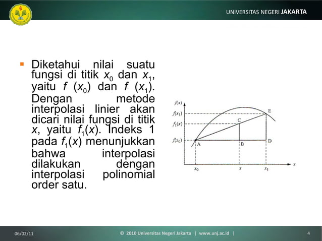 Komputasi fisika (11) interpolasi polinomial | PPT