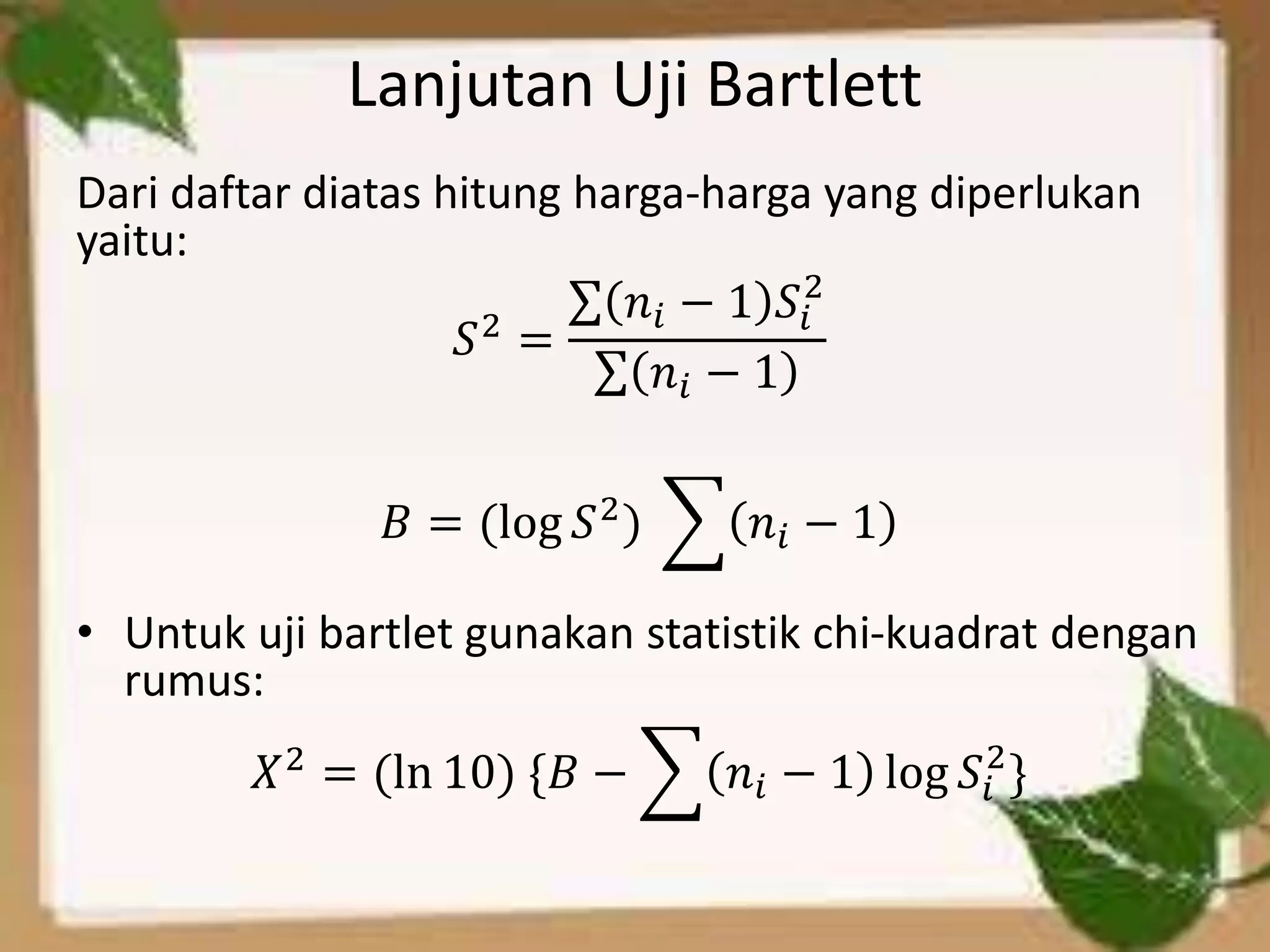 Uji Normalitas dan Homogenitas ppt- | PPTX