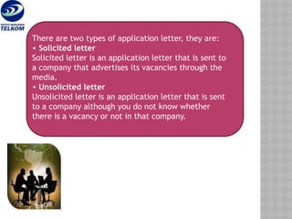 Pertemuan 12-13 HOW TO WRITE APPLICATION LETTER AND CV.pptx