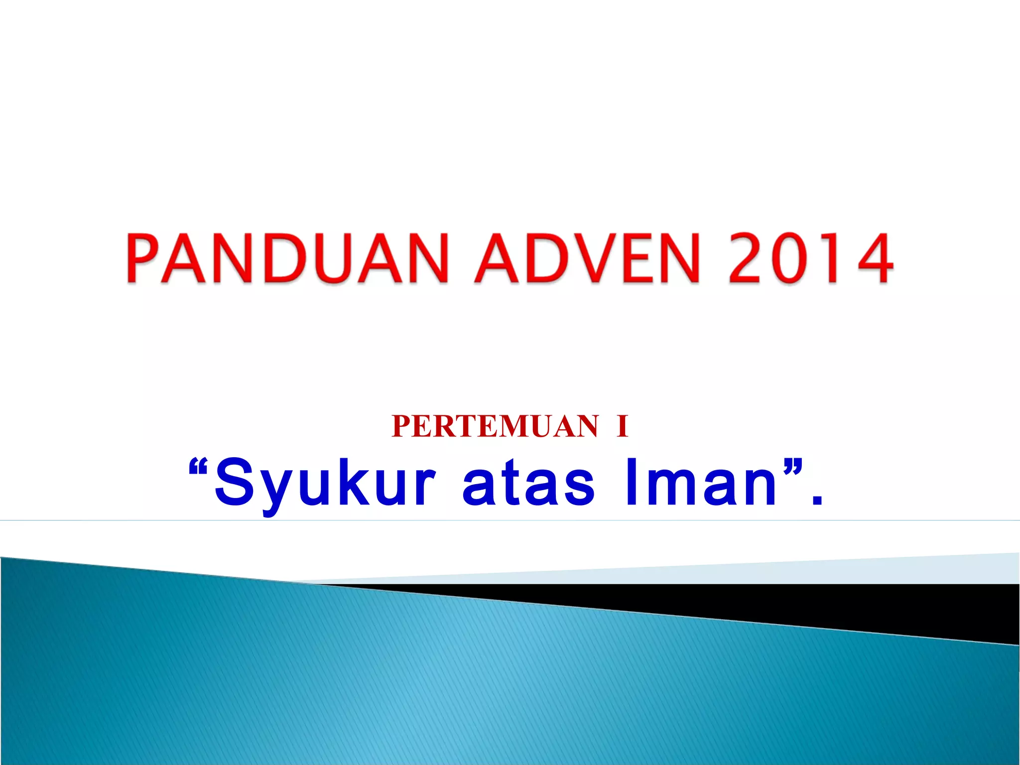 Pertemuan 1 & 2 | PPT