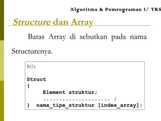 Pertemuan 12 : Algoritma & Pemrograman | PPT