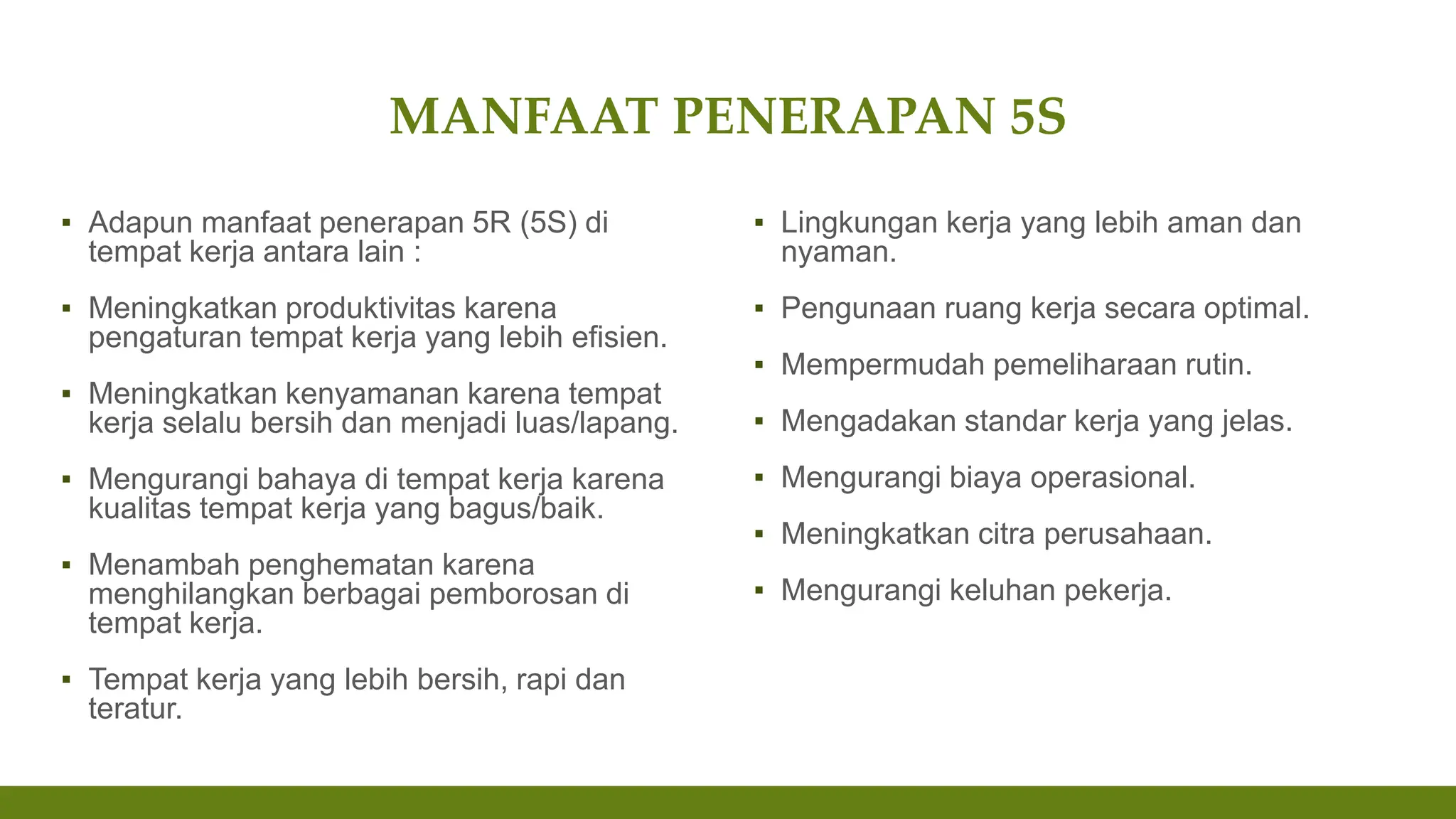 Pentingnya 5R dalam lingkungan kerja pdf | PDF