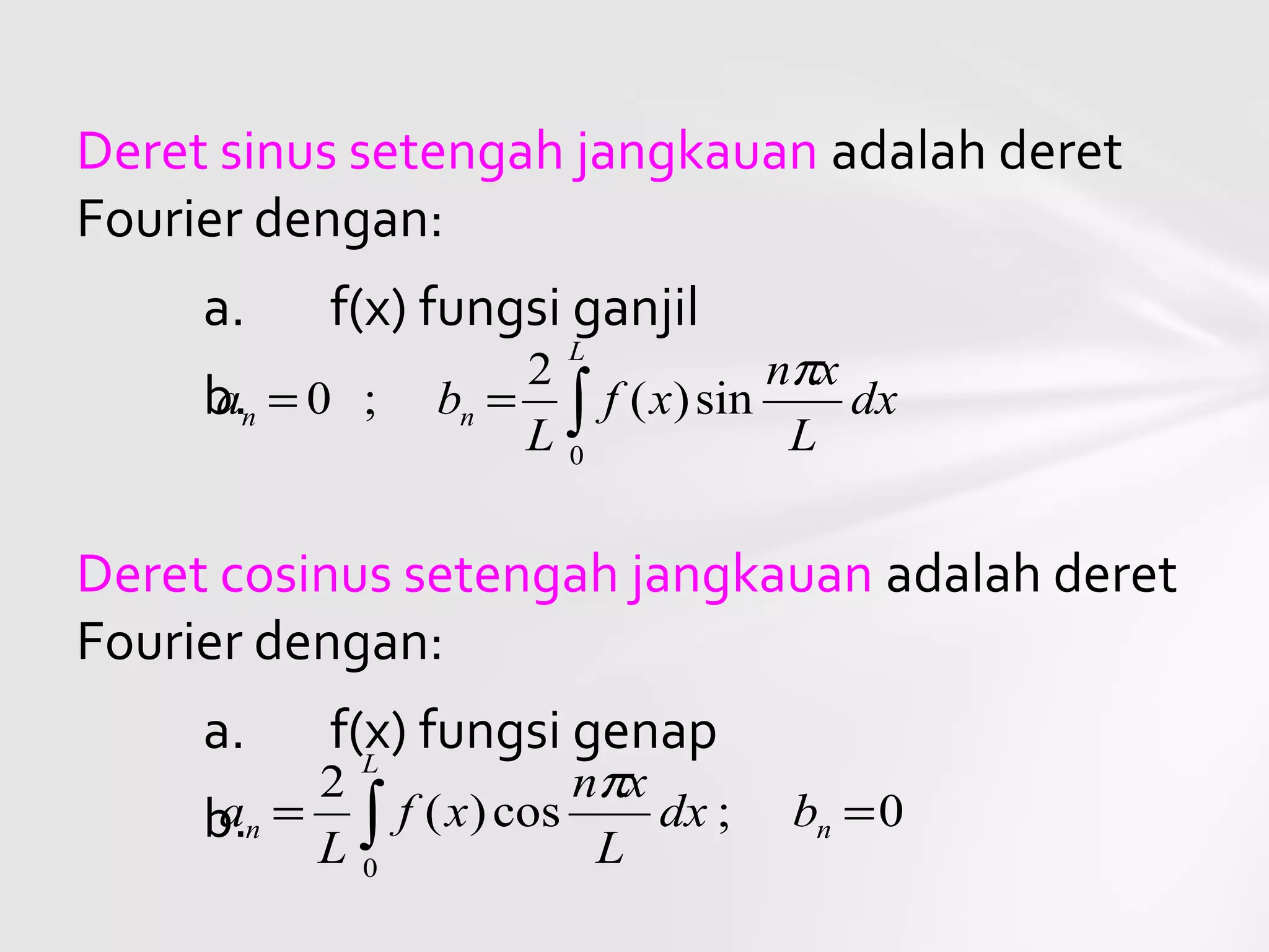 Pertemuan 12 deret fourier | PPT