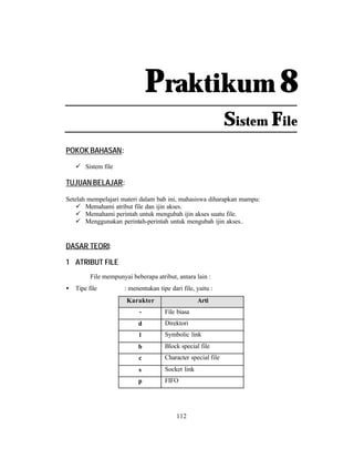 Pertemuan12 sistem f ile | PDF