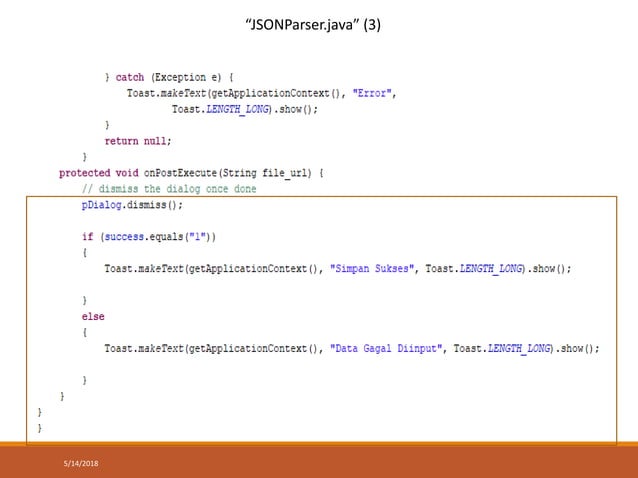 Pertemuan 12 splash screen,+ create database | PPT