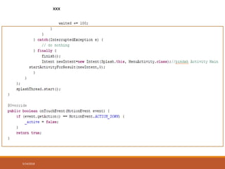 Pertemuan 12 splash screen,+ create database | PPT