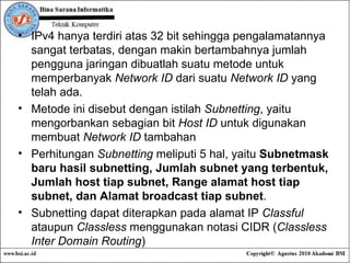 Pertemuan 12 subnetting cara cepat | PPT