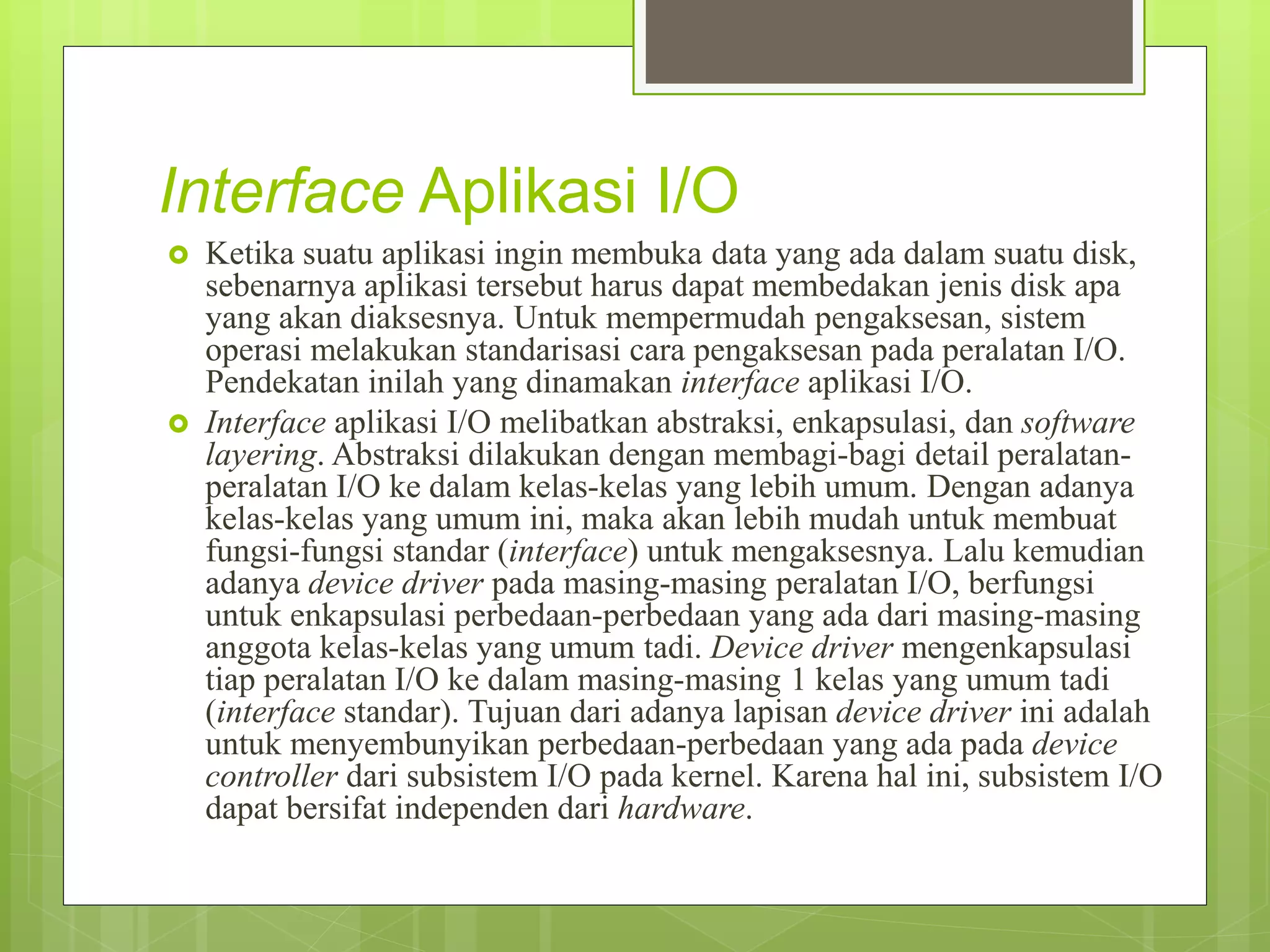 Pertemuan 12 & 13 input output | PPTX