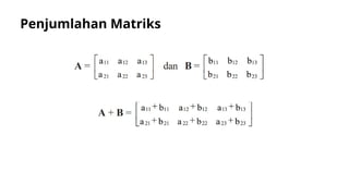 Analisis Numerik berbagai perhitungan Matriks | PPTX
