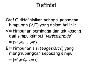 Graf adalah diagram yang digunakan untuk menggambarkan berbagai ...