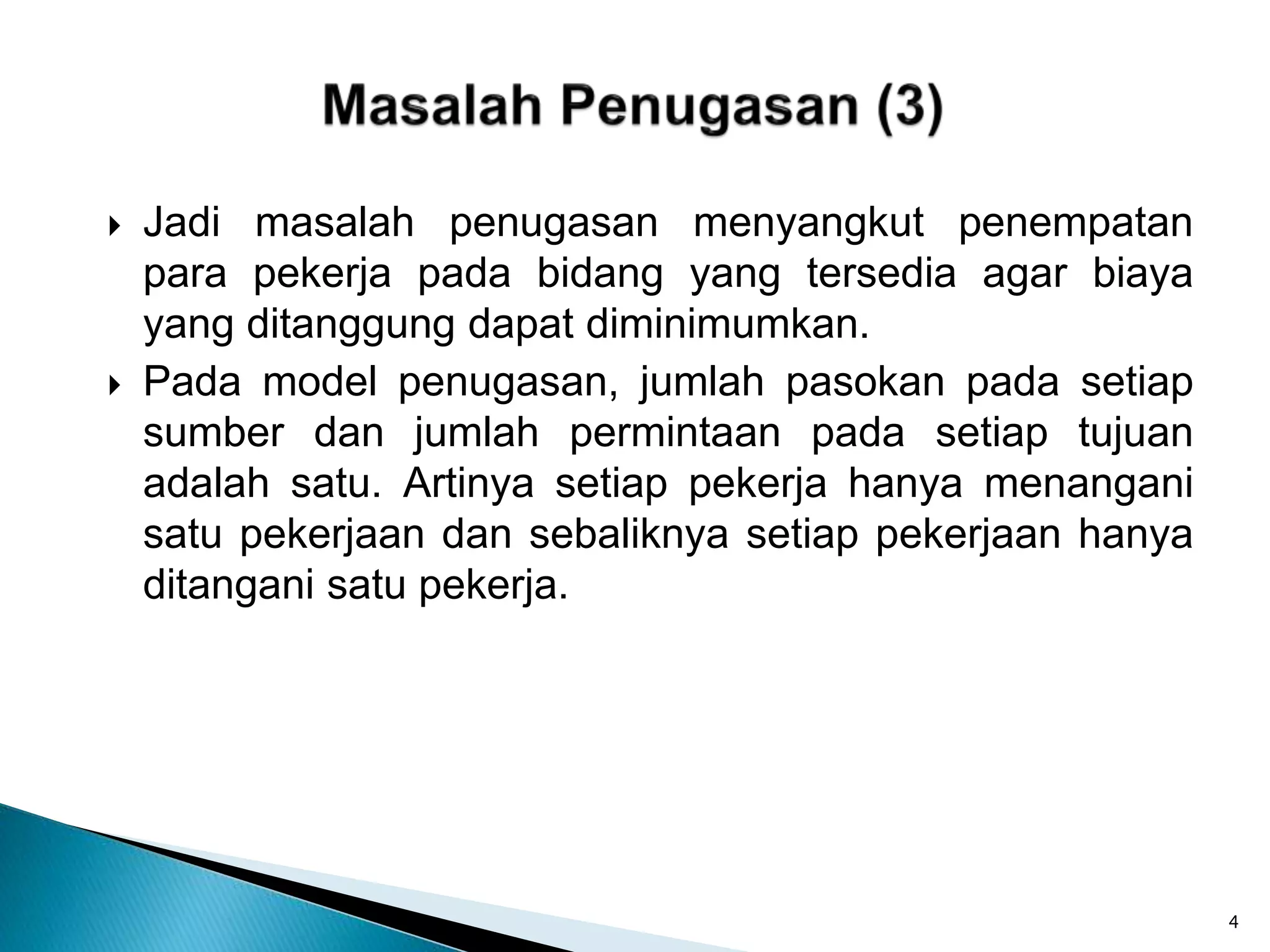Pertemuan 12 Model Penugasan (Assigment).ppt