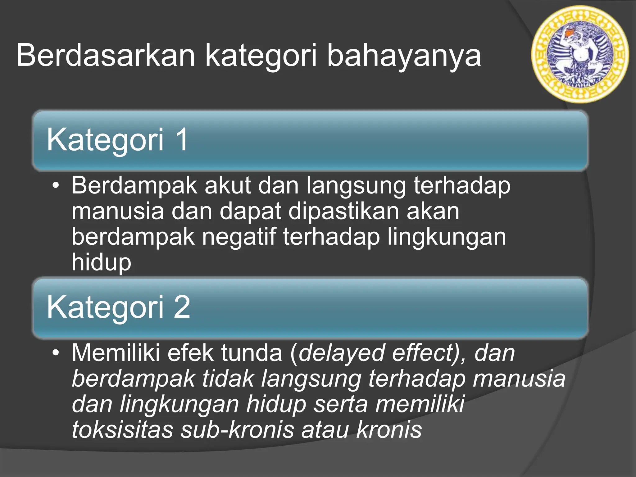 Penjelasan tentang limbah berbahaya dan beracun | PPTX
