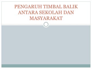 PERTEMUAN 12 PENGARUH TIMBAL BALIK ANTARA SEKOLAH DAN MASYARAKAT.pptx