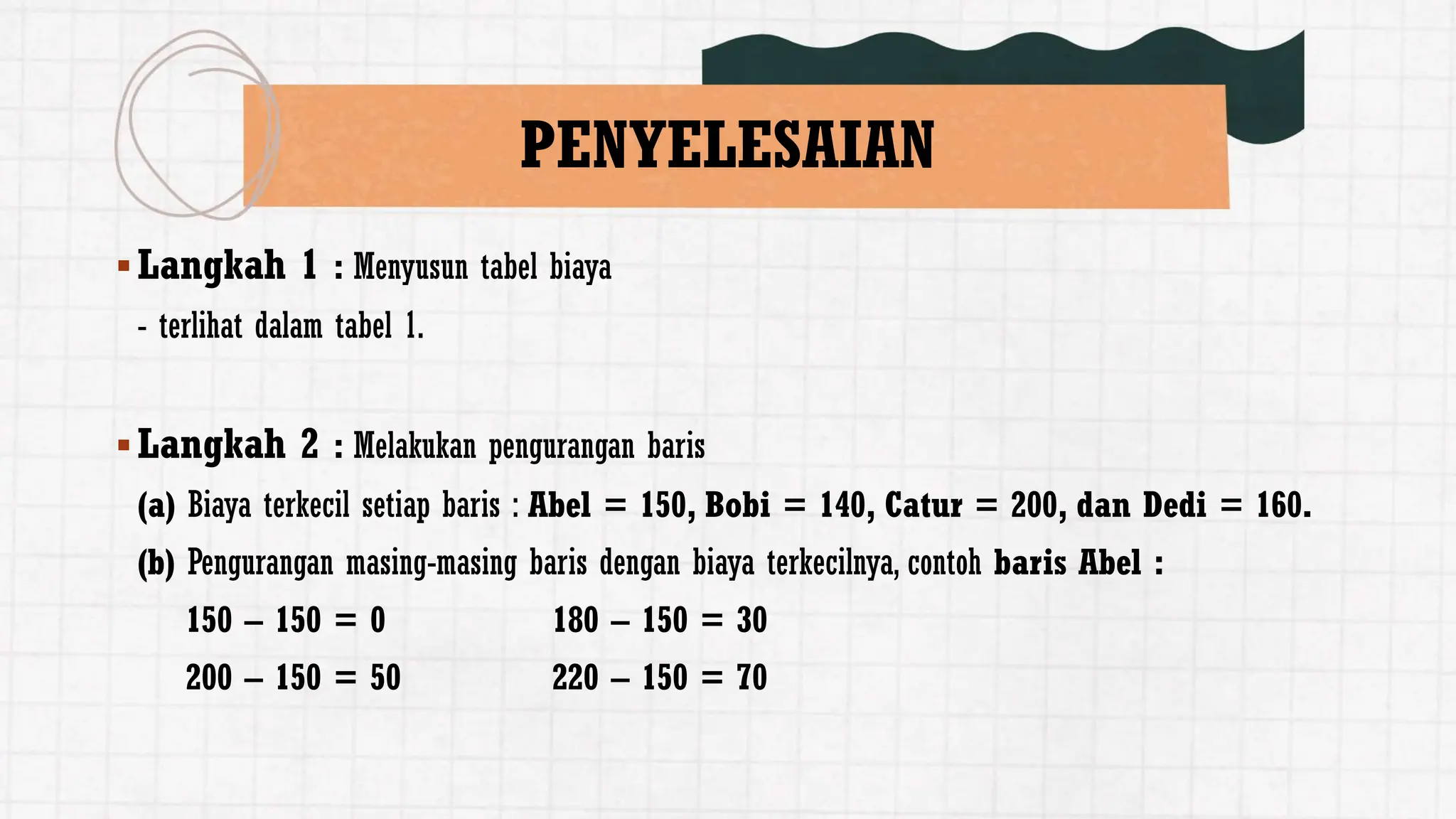 PPT Mata Kuliah Riset Operasi untuk Materi Metode Penugasan | PDF