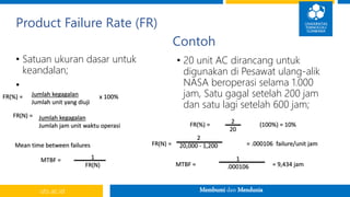Pertemuan 13 14 manajemen pemeliharaan | PPTX